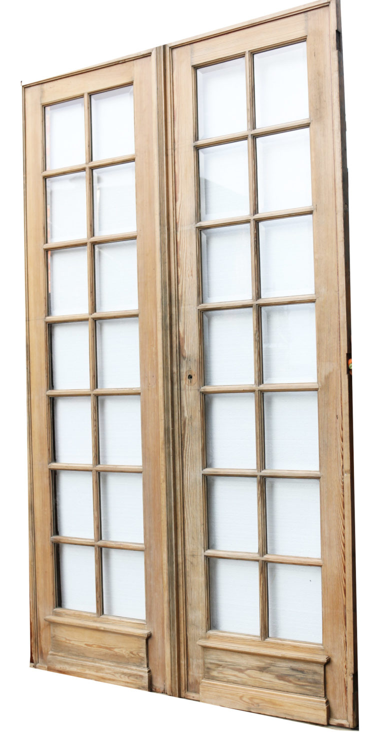 A Pair of Antique Glazed Double Doors - UK Architectural Heritage