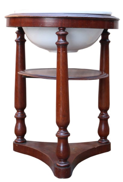 An Antique Sink or Basin with Mahogany Stand - UK Architectural Heritage