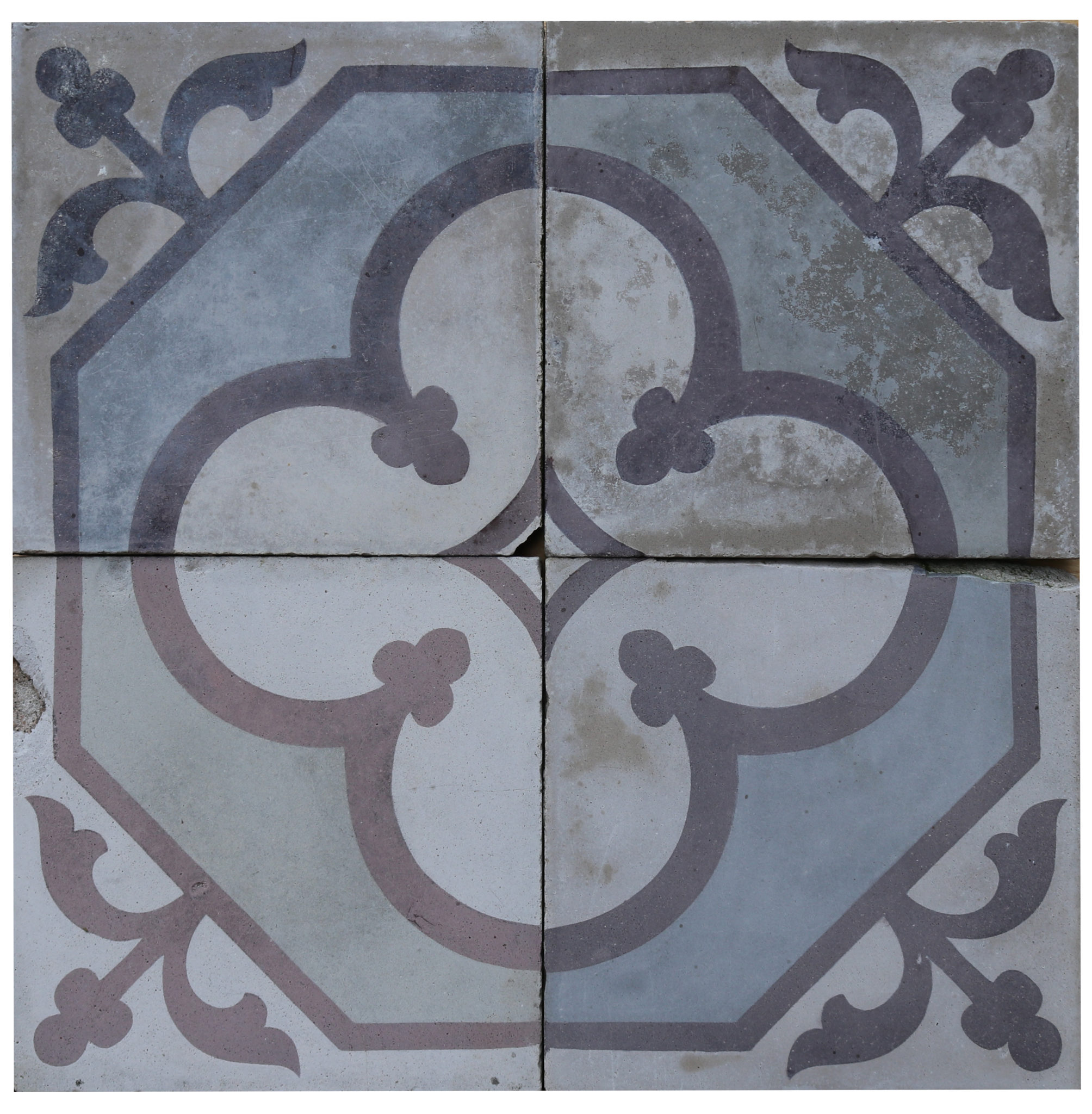 Reclaimed Patterned Encaustic Floor Tiles 3.6 m2 ( 38 sq ft) - UK ...