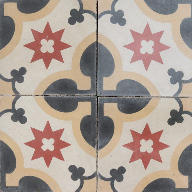 Reclaimed Patterned Encaustic Tiles 0.8 m2 (8.6 sq ft) - UK ...