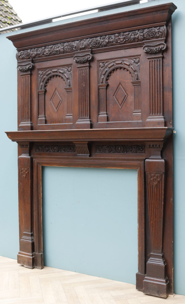An Antique English Jacobean Style Fireplace - UK Architectural Heritage