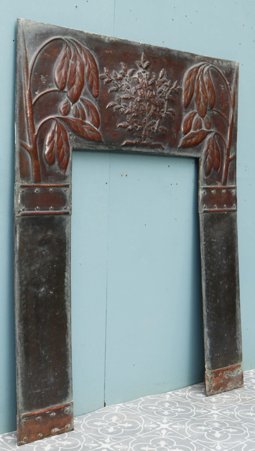 An Arts and Crafts Style Reclaimed Copper Fireplace Insert - UK ...