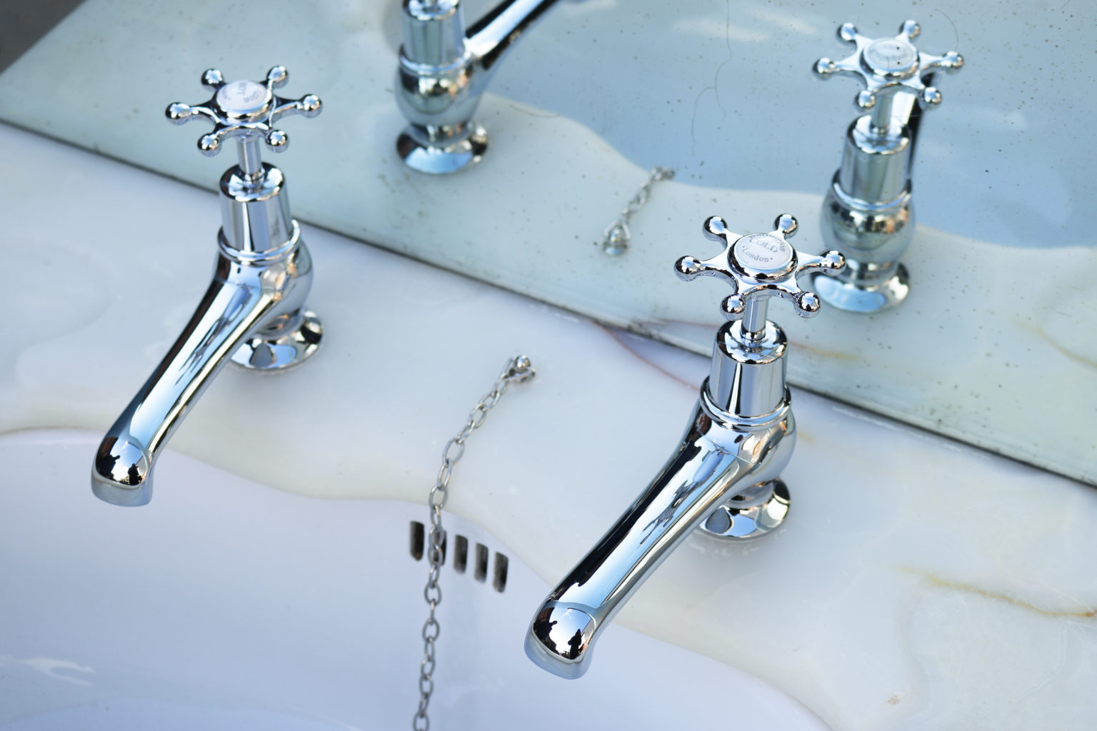 Art Deco Alabaster Sink with Stand - UK Architectural Heritage | Shop Now