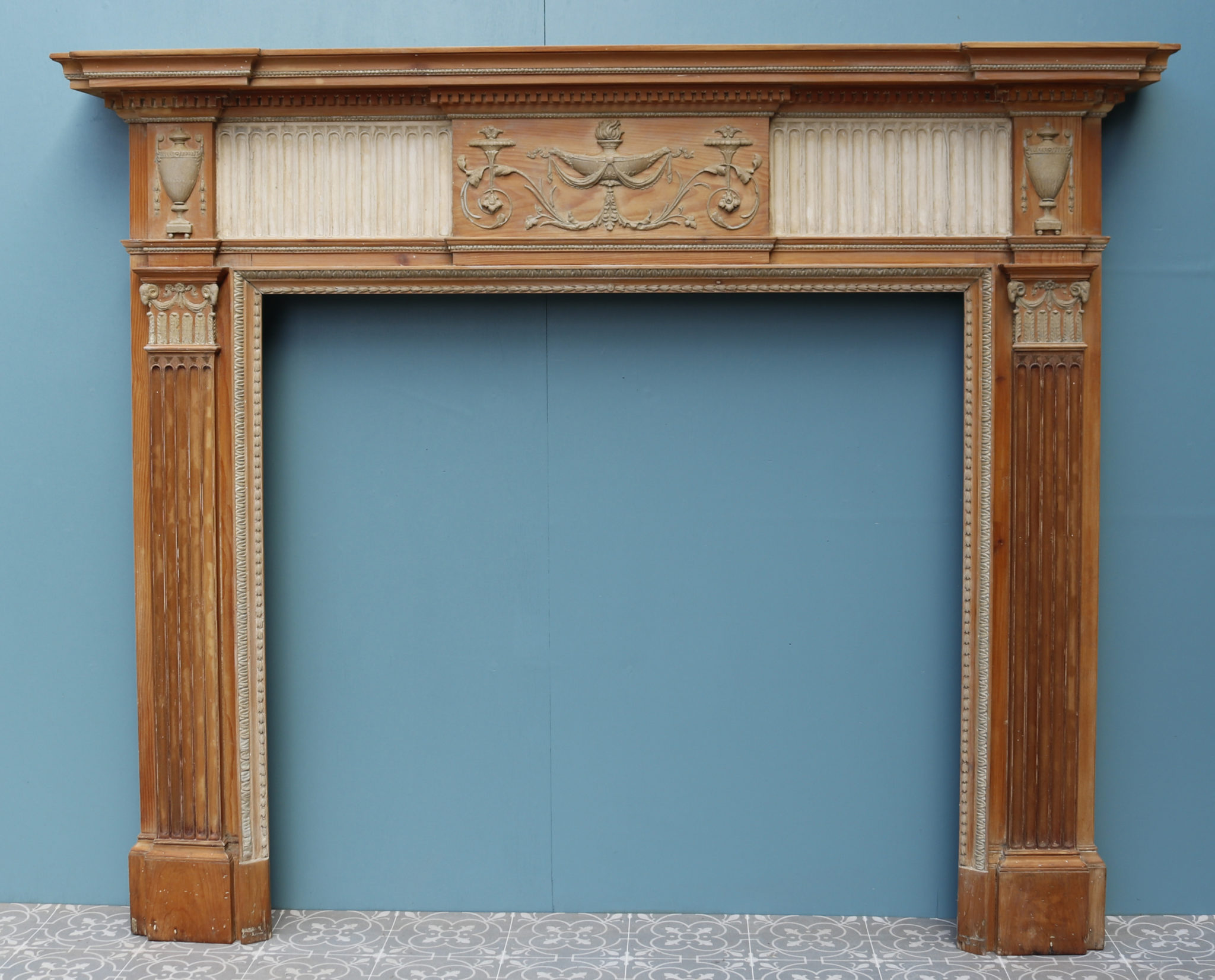 An Antique Georgian Neoclassical Style Fireplace - UK Architectural ...
