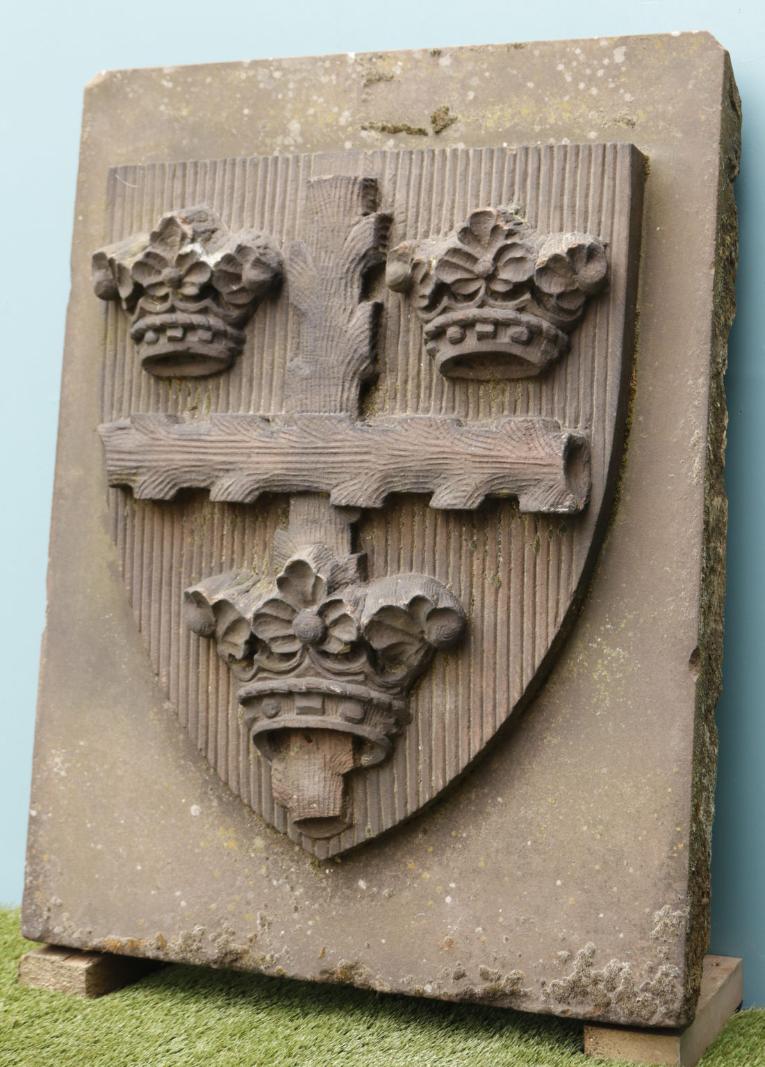 A Large Carved Stone Crest or Coat of Arms - UK Architectural Heritage