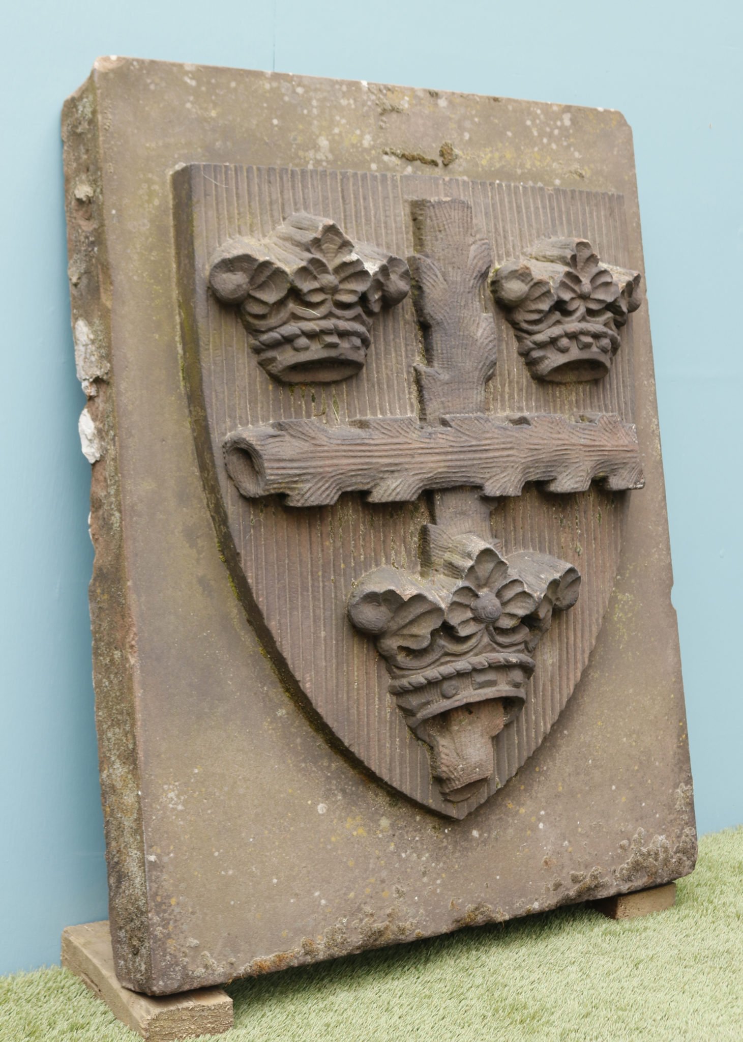 A Large Carved Stone Crest or Coat of Arms - UK Architectural Heritage