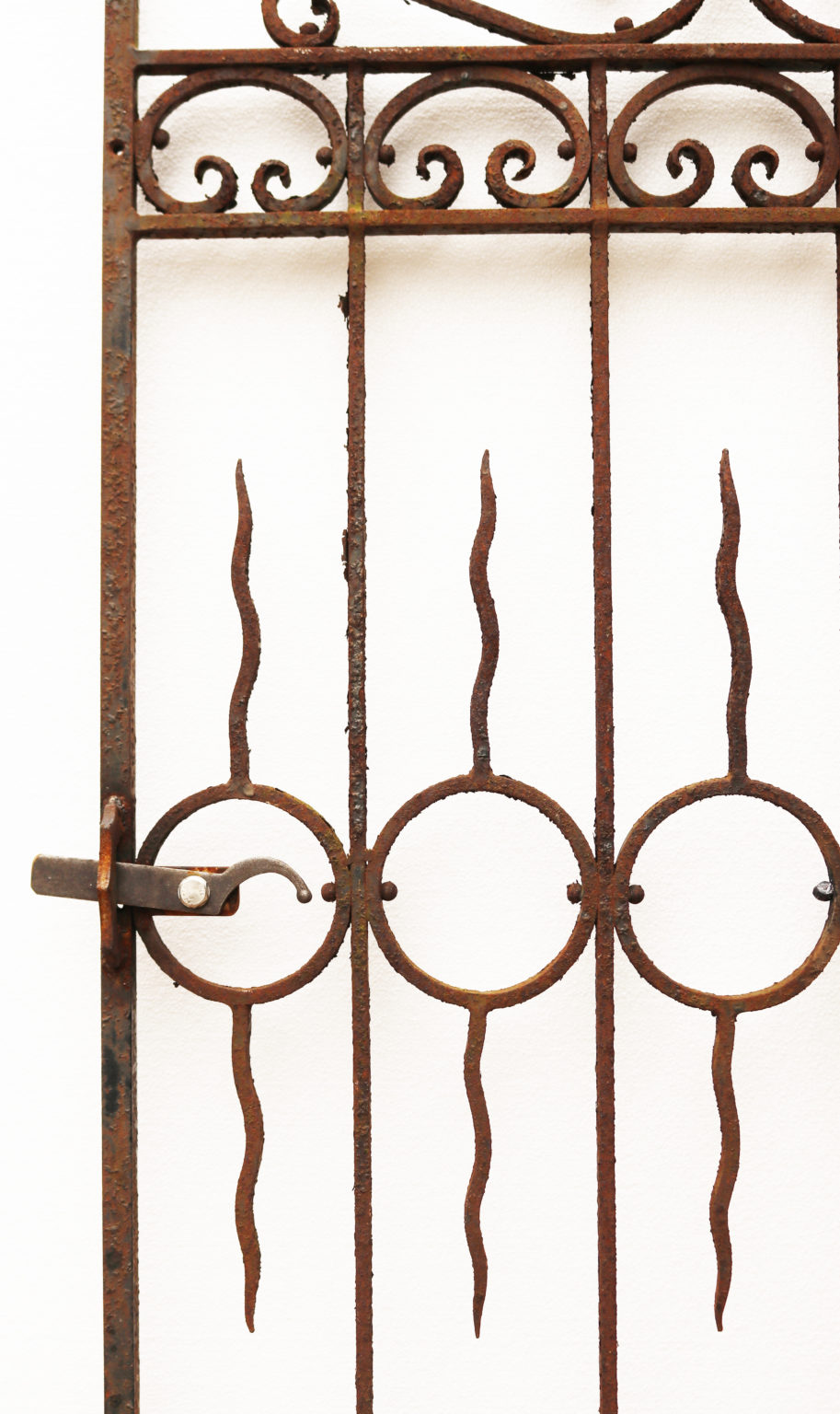 Wide Antique Wrought Iron Victorian Style Gate - UK Architectural Heritage
