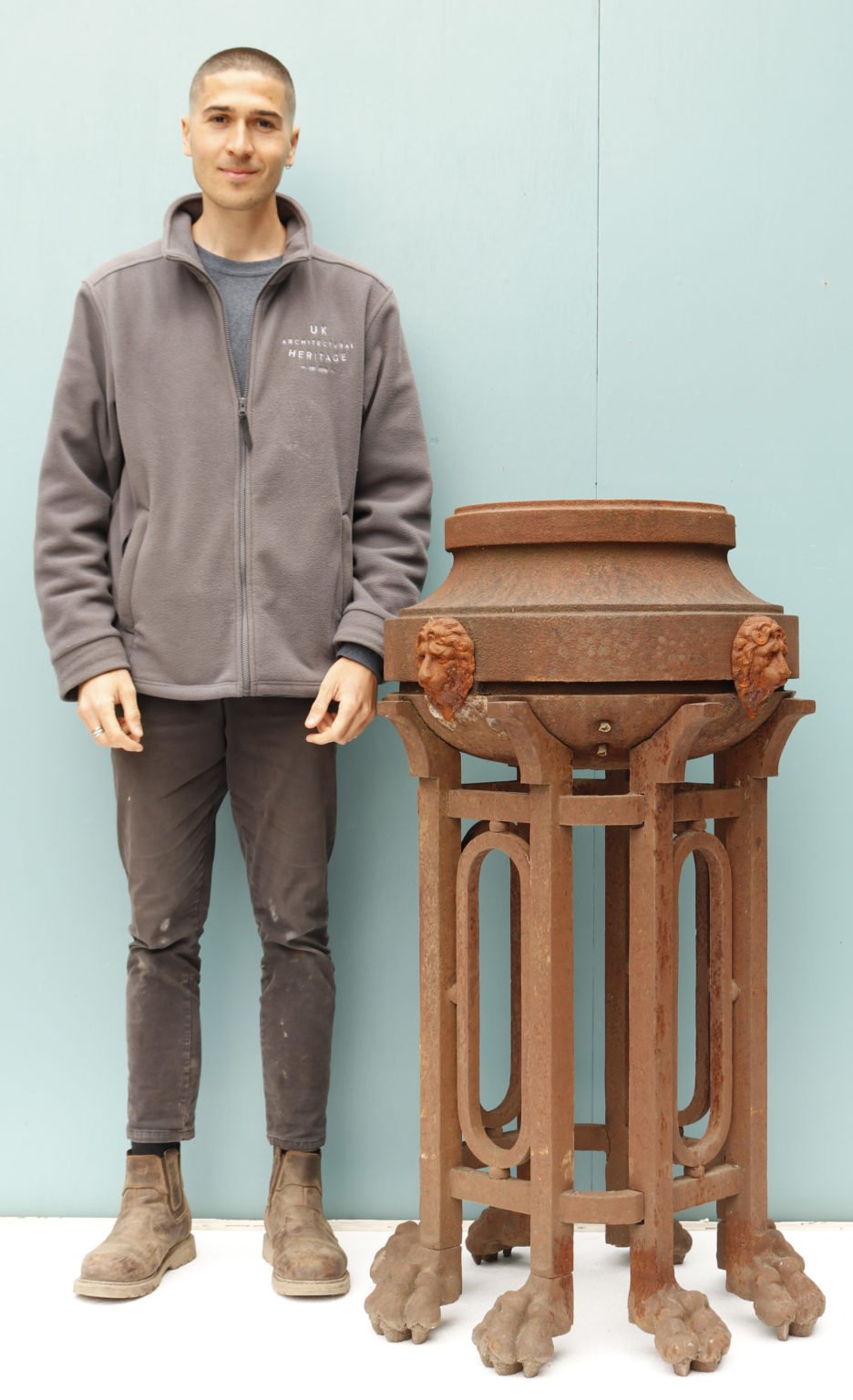 Antique Cast Iron Brazier - UK Architectural Heritage | Shop Now