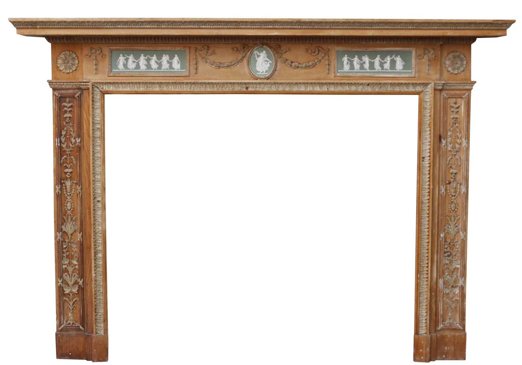 Georgian Neo-Classical Fireplace with Wedgwood Plaques - UK ...