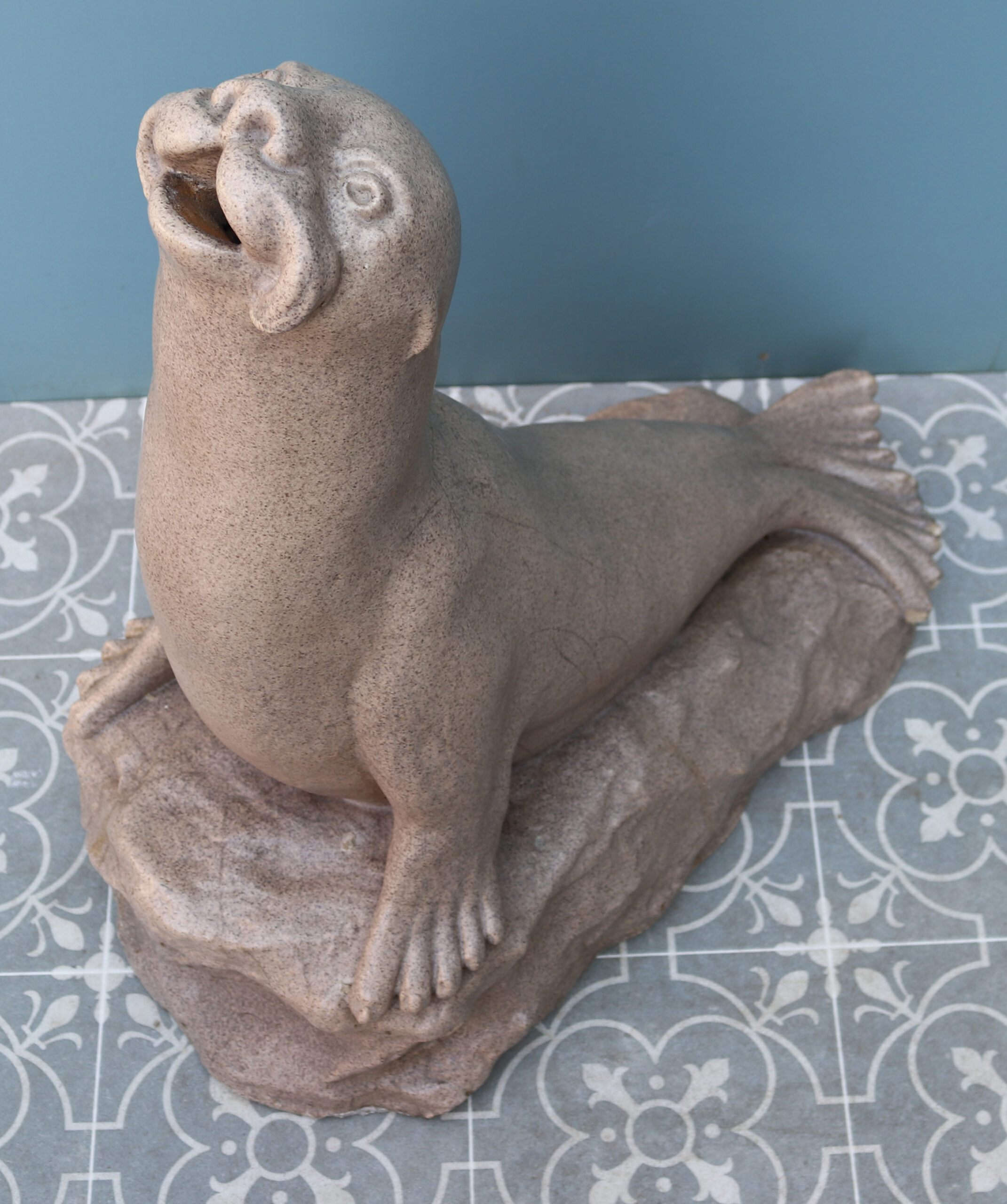 Pair of Leeds Fireclay Co. LEFCO Seal Garden Fountains - UK ...