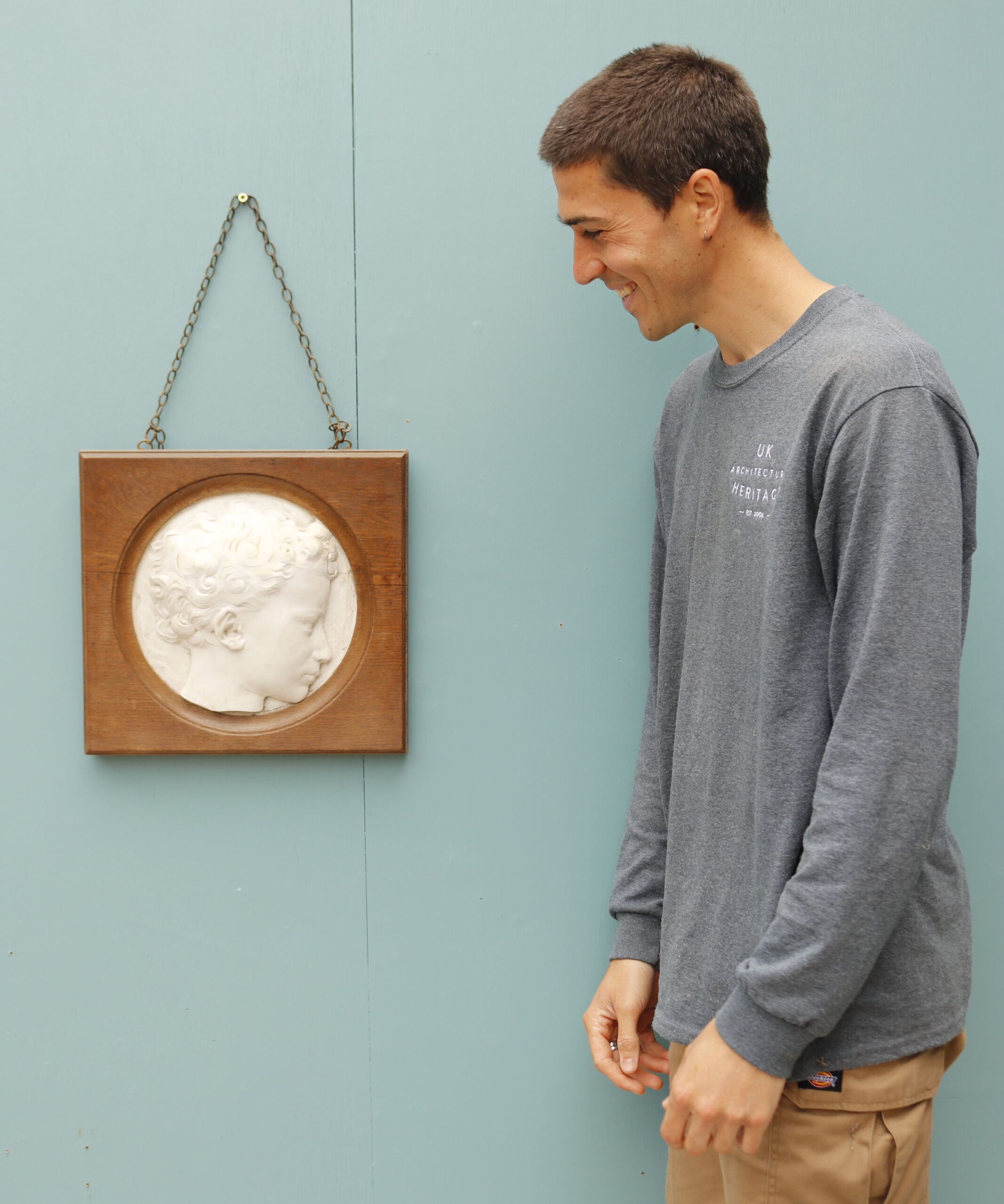 Antique Marble Relief Roundel - UK Architectural Heritage