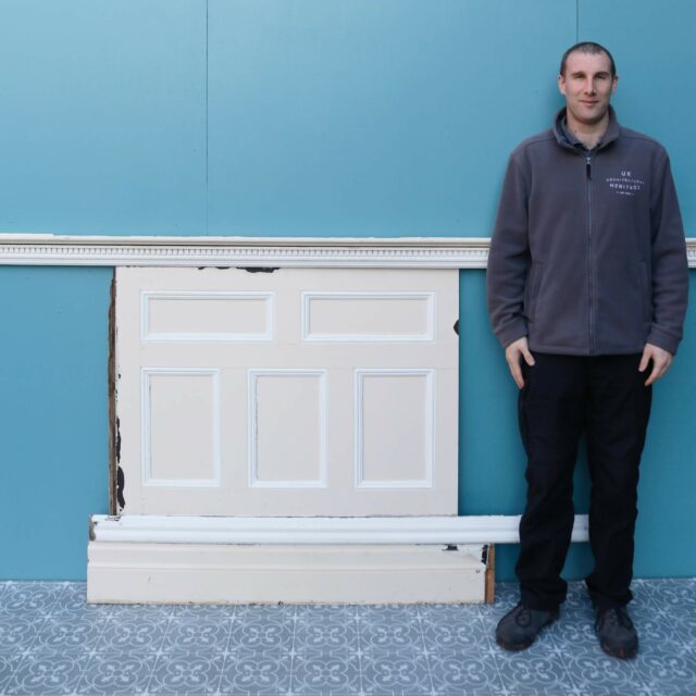 16m Run of Reclaimed Dado Height Wall Panelling - UK Architectural Heritage