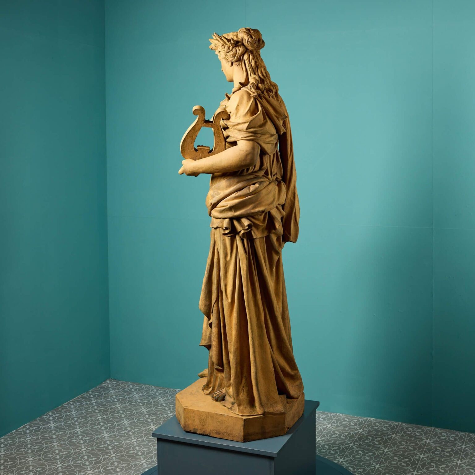 Life-size Terracotta Erato Statue, One of the 9 Greek Muses - UK ...