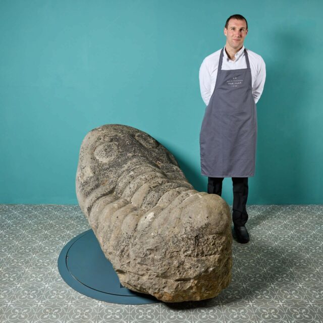 Huge Carved Stone Trilobite Sculpture - UK Architectural Heritage