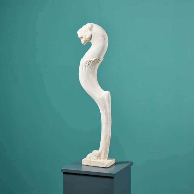 Regency Style Antique Plaster Monopodia Lion - UK Architectural Heritage