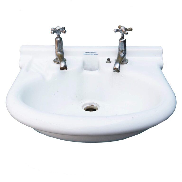 Shanks Antique Cloakroom Sink with Bracket - UK Architectural Heritage