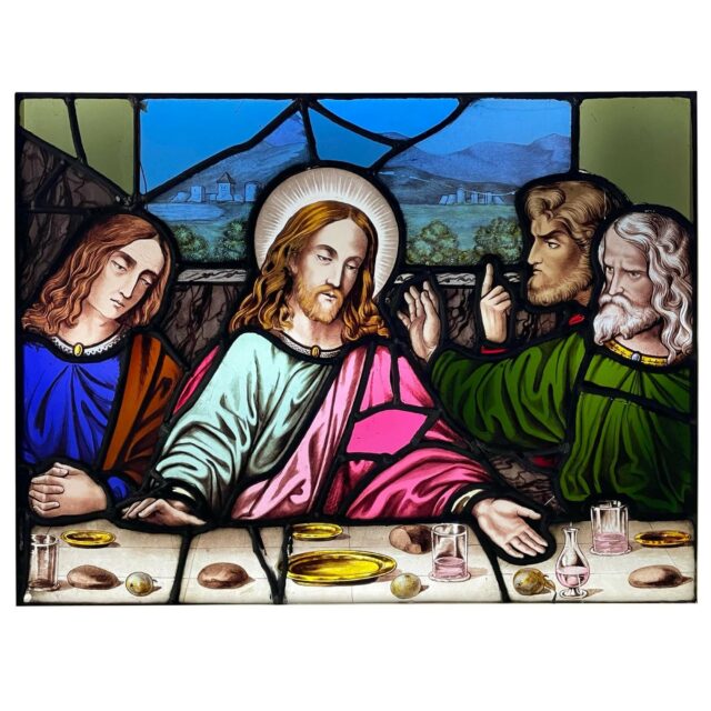 Last Supper Stained Glass Window After Leonardo Da Vinci - UK ...