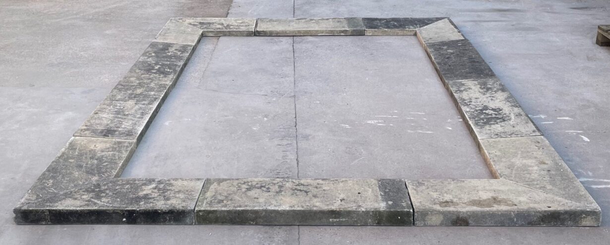 Reclaimed Rectangular Composition Stone Pond Surround - UK ...