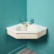 Large John Bolding Carrara Marble Corner Basin - UK Architectural Heritage