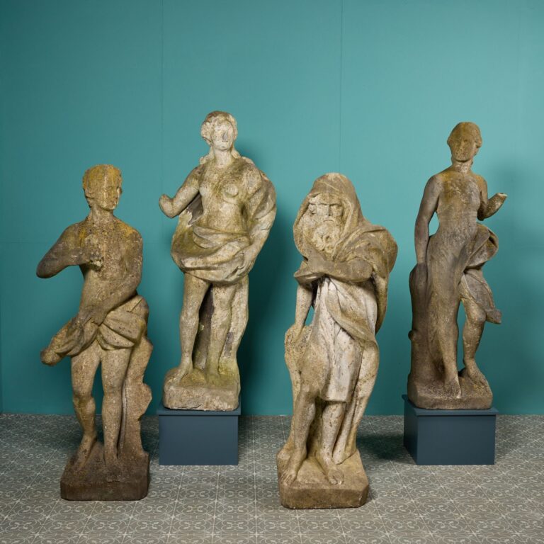 Rare Set of 18th Century Four Seasons Carved Marble Statues - UK ...
