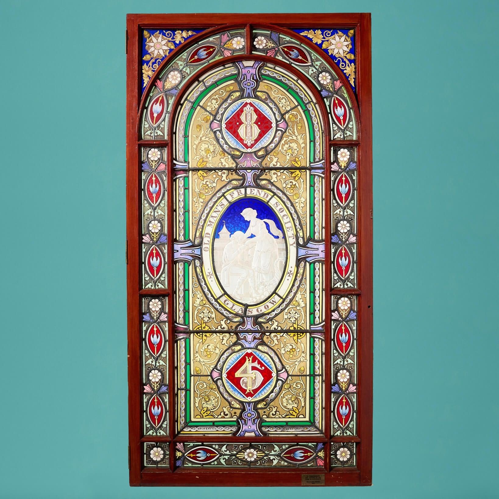 Large Victorian Stained Glass Window by Adam & Small | UK Architectural ...