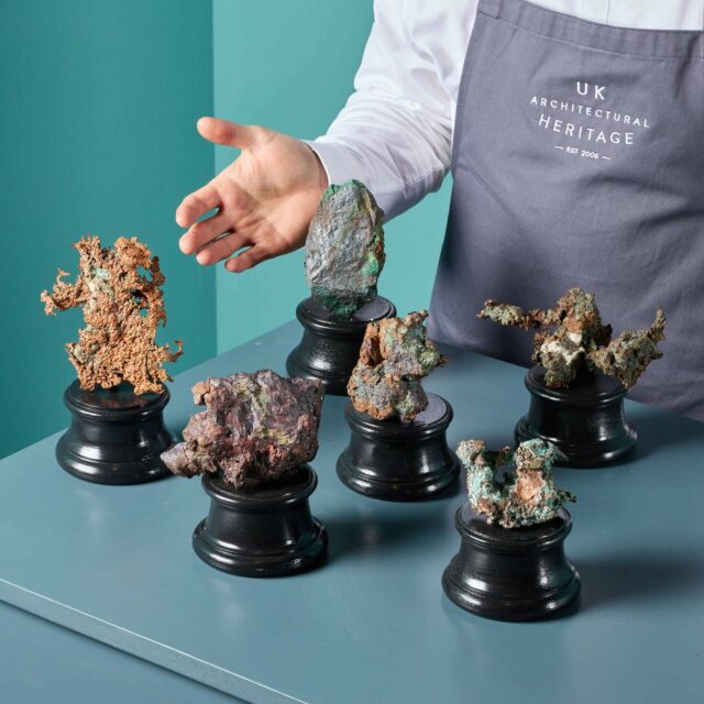 Collection of Large Mounted Native Copper & Silver Specimens - UK ...