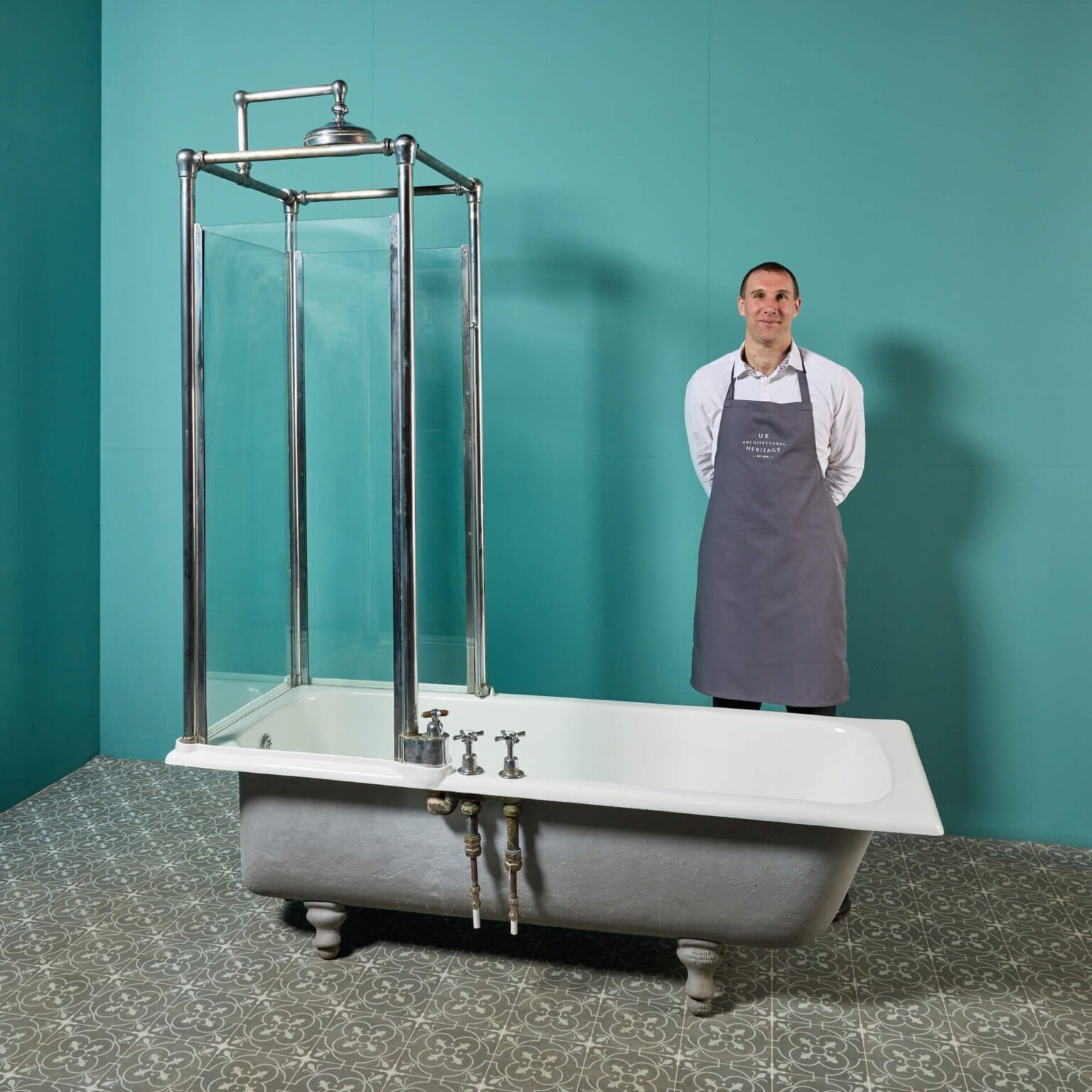 Antique Canopy Bath and Shower - UK Architectural Heritage