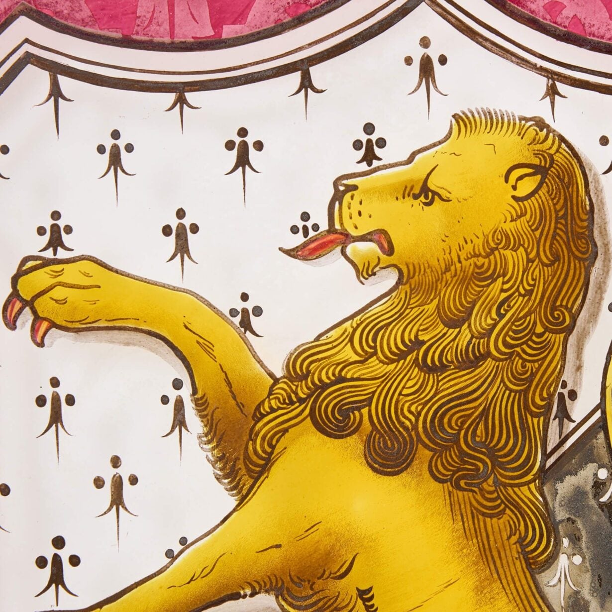 Victorian Stained Glass Window with Tudor Trefor Family Crest | UK ...