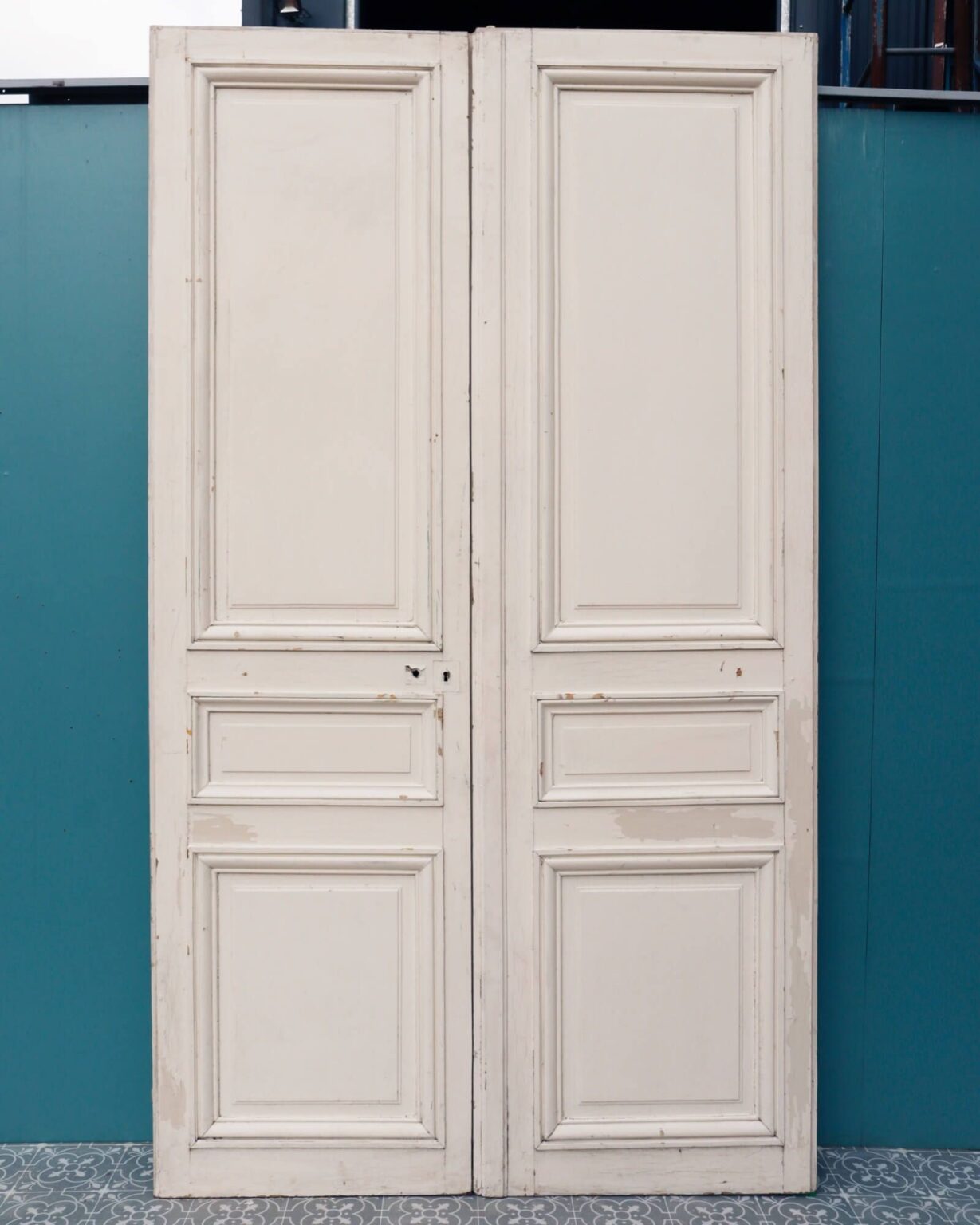 Tall Set of Louis XVI Style Antique Double Doors - UK Architectural ...
