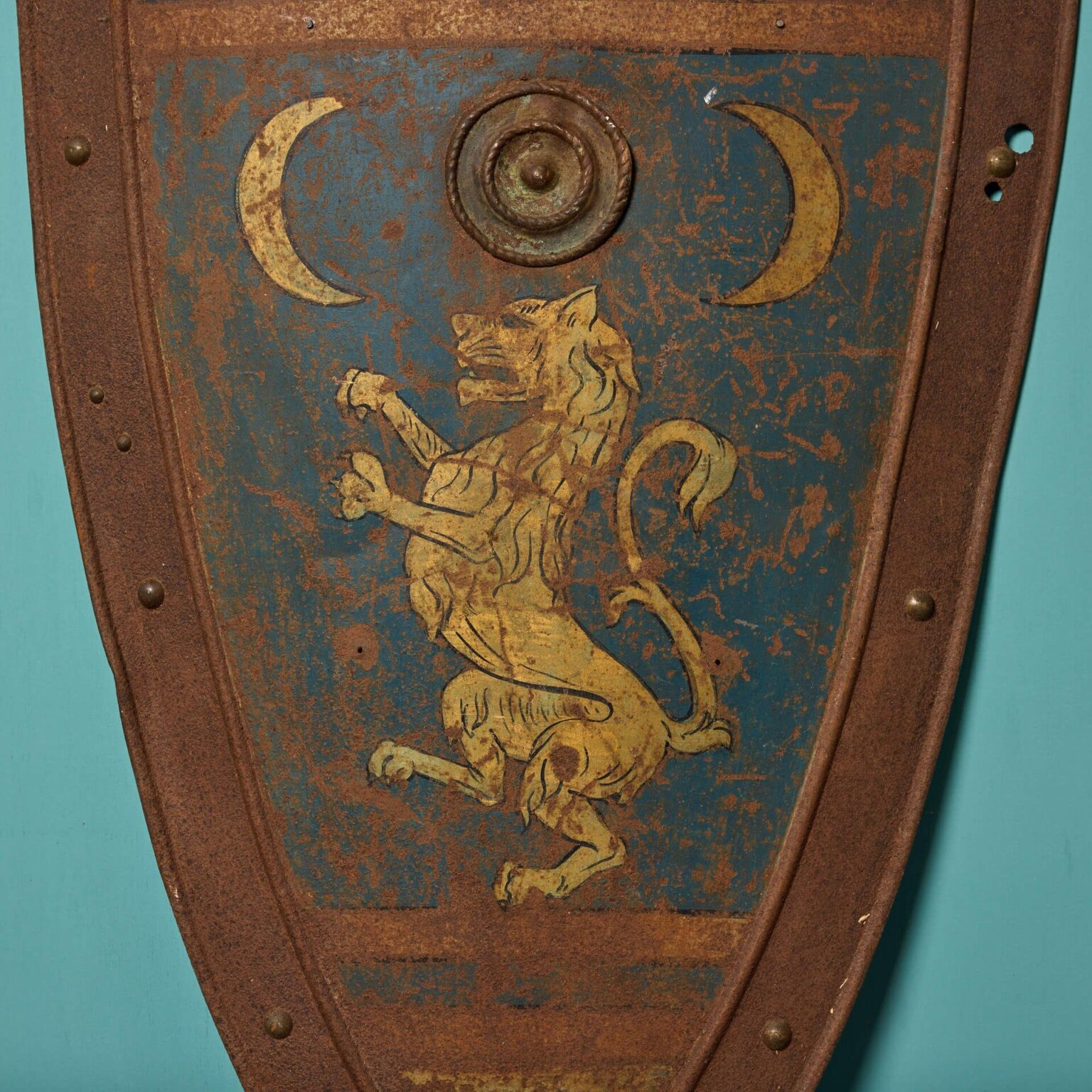 Set of 3 Antique Medieval Style Shields - UK Architectural Heritage