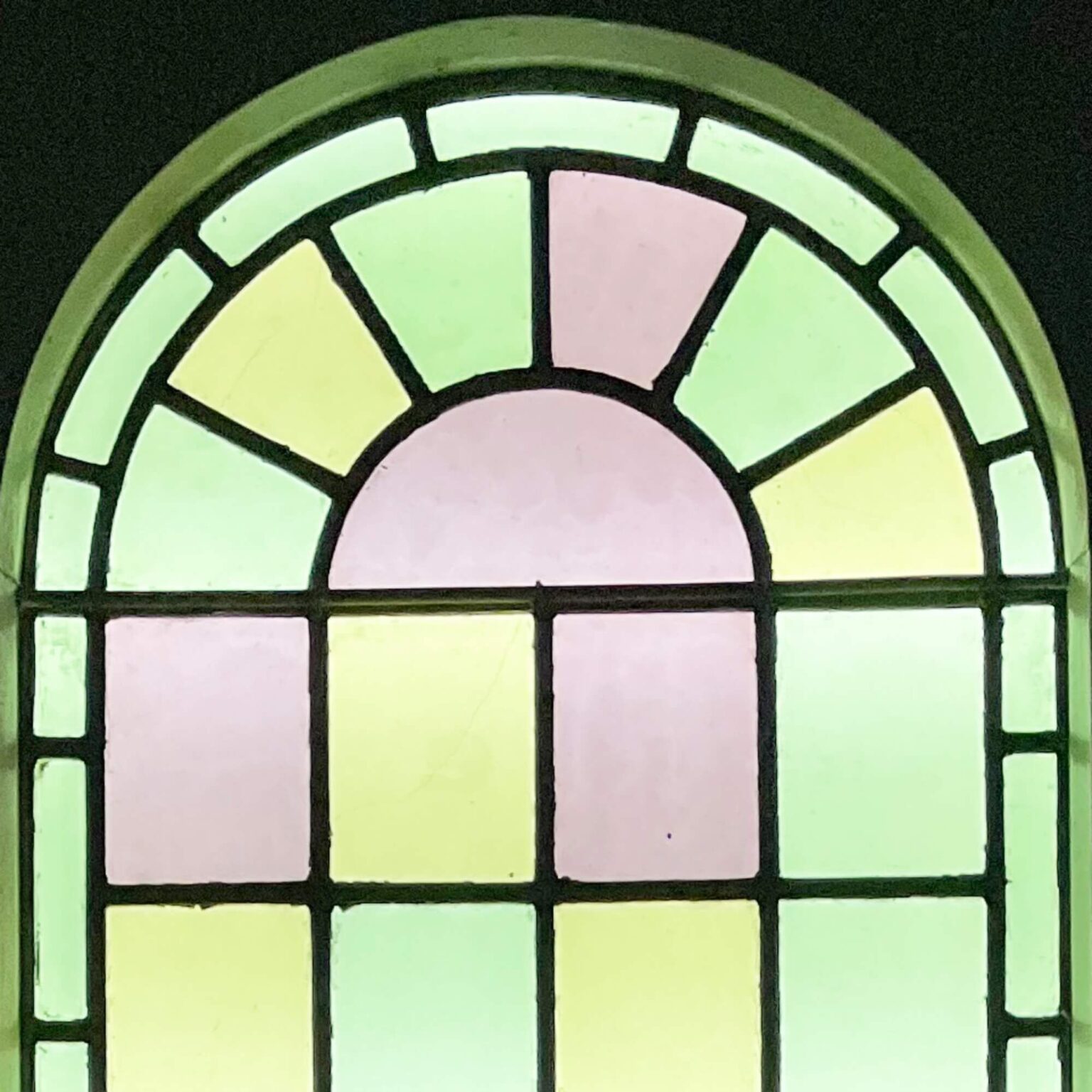 Large Reclaimed Stained Glass Chapel Window - UK Architectural Heritage