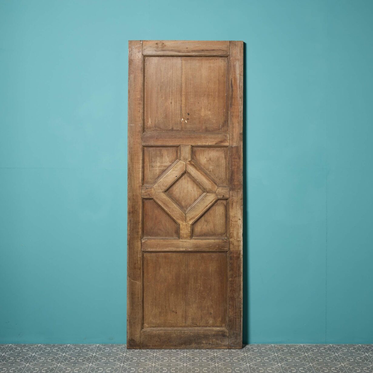 Reclaimed Mahogany Geometric Internal Door | UK Architectural Heritage