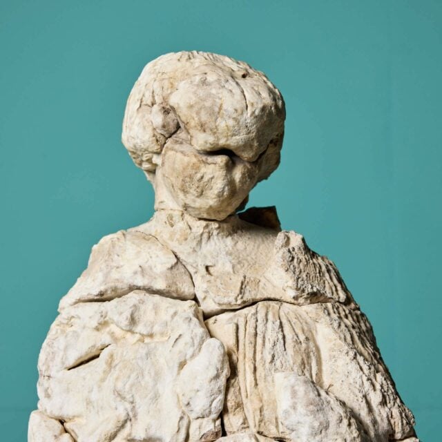 Medieval English Alabaster Statue - UK Architectural Heritage