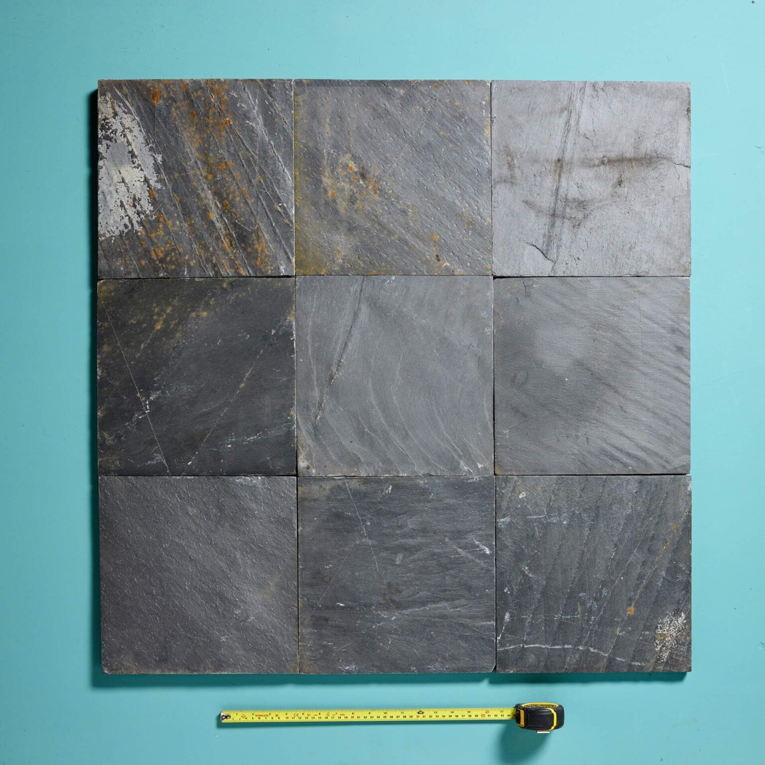 12-inch Reclaimed Welsh Slate Floor Tiles 26 m2 Available (280 ft2 ...