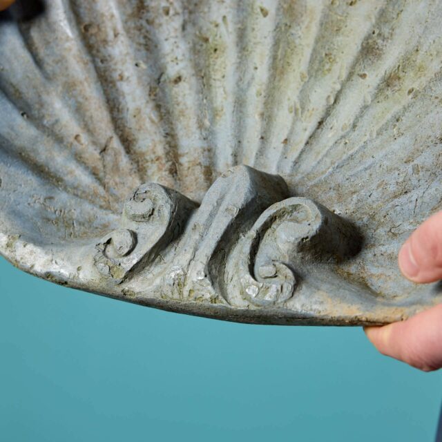 Antique Lead Scallop Shaped Bird Bath - UK Architectural Heritage