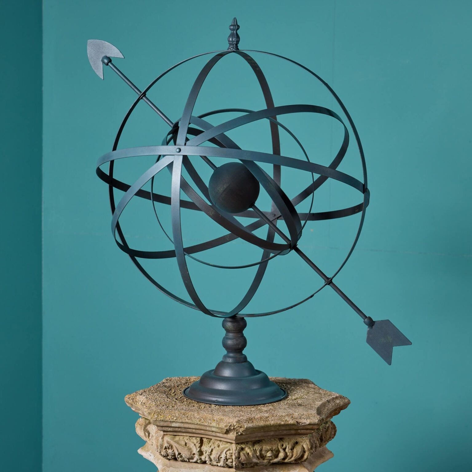 Austin & Seeley Gothic Style Armillary Sundial - UK Architectural Heritage