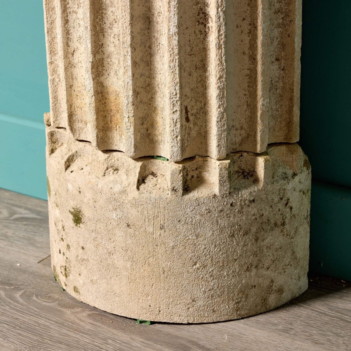 Two Antique Limestone Ionic Column Pedestals | UK Architectural Heritage