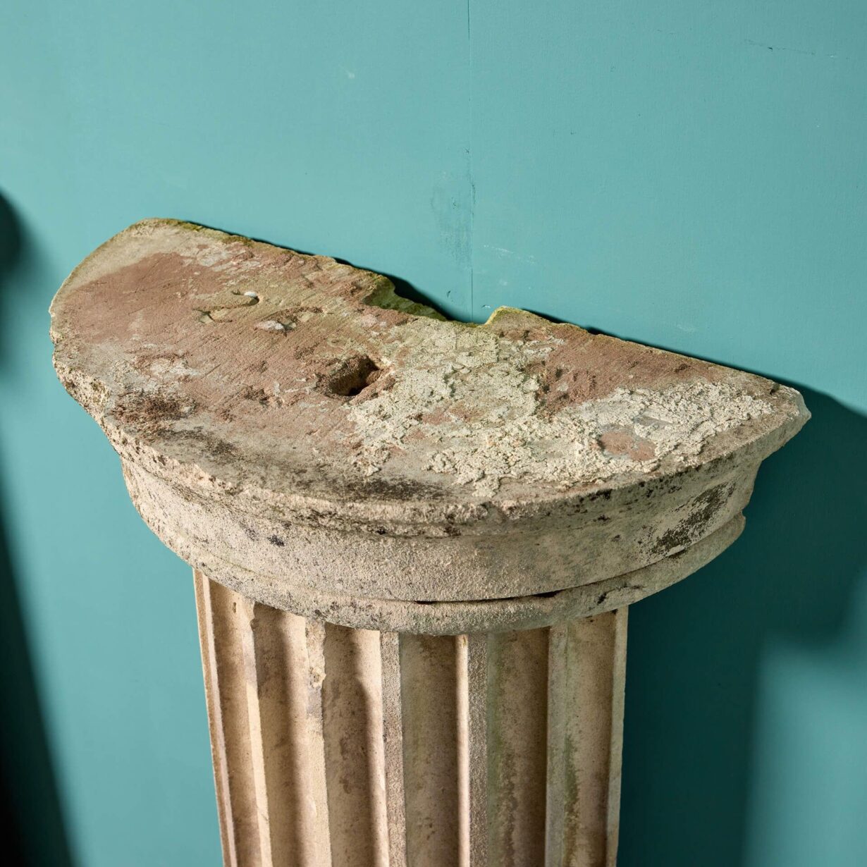Pair of Neoclassical Limestone Column Pedestals | UK Architectural Heritage
