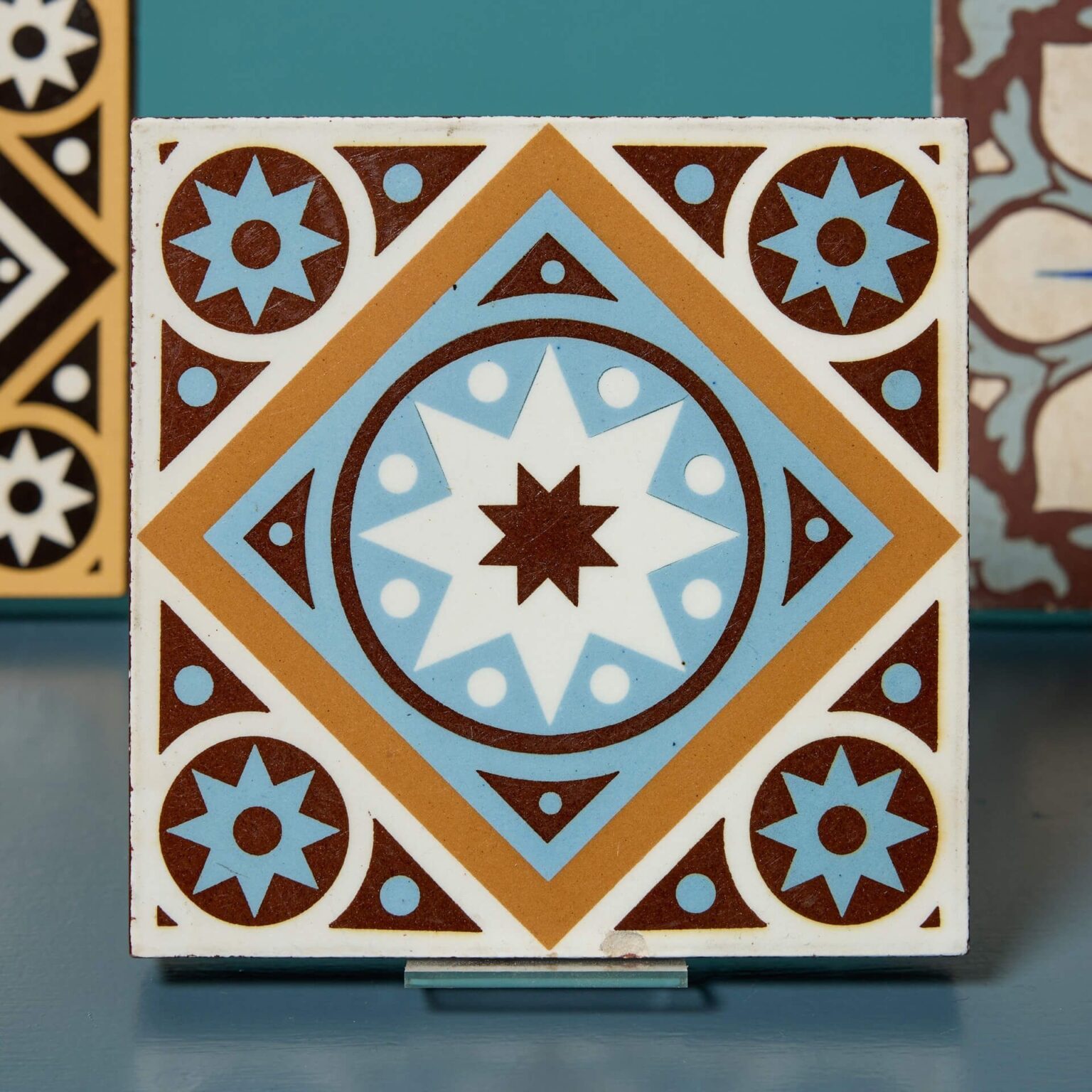 Collection of Reclaimed Encaustic Tiles - UK Architectural Heritage