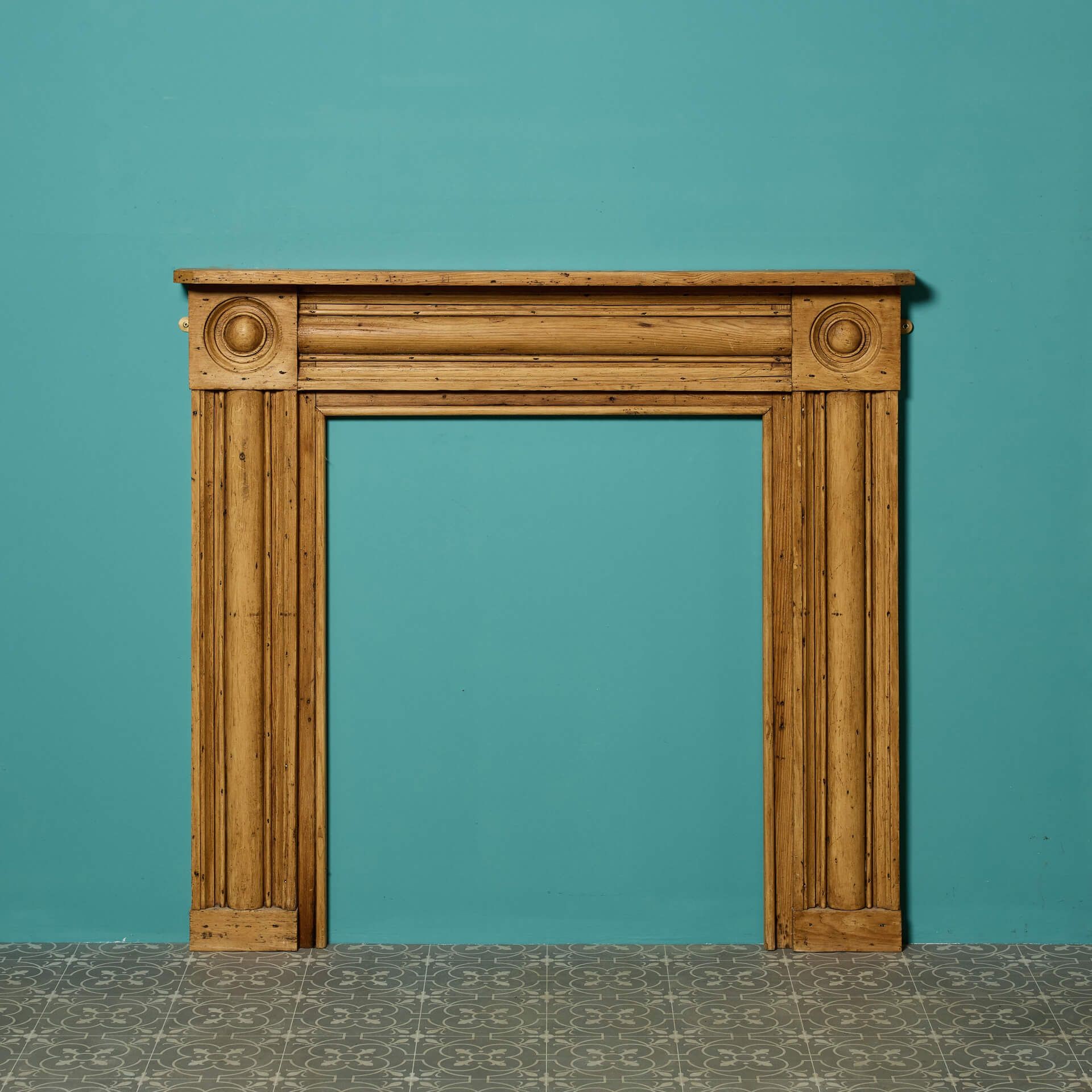 Antique Pine Regency Bullseye Fireplace | UK Architectural Heritage