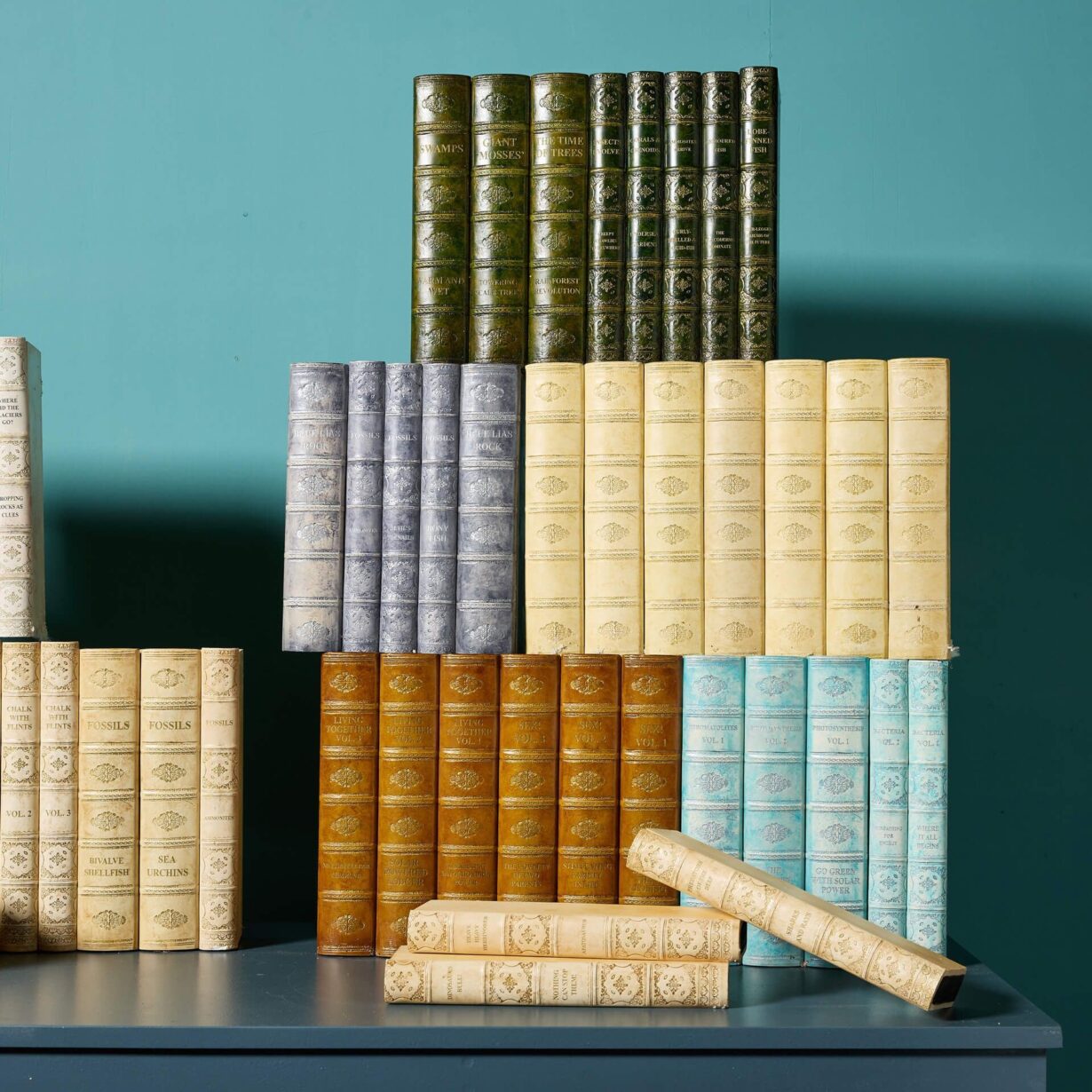 Large Set of Reclaimed Faux Library Books | UK Architectural Heritage