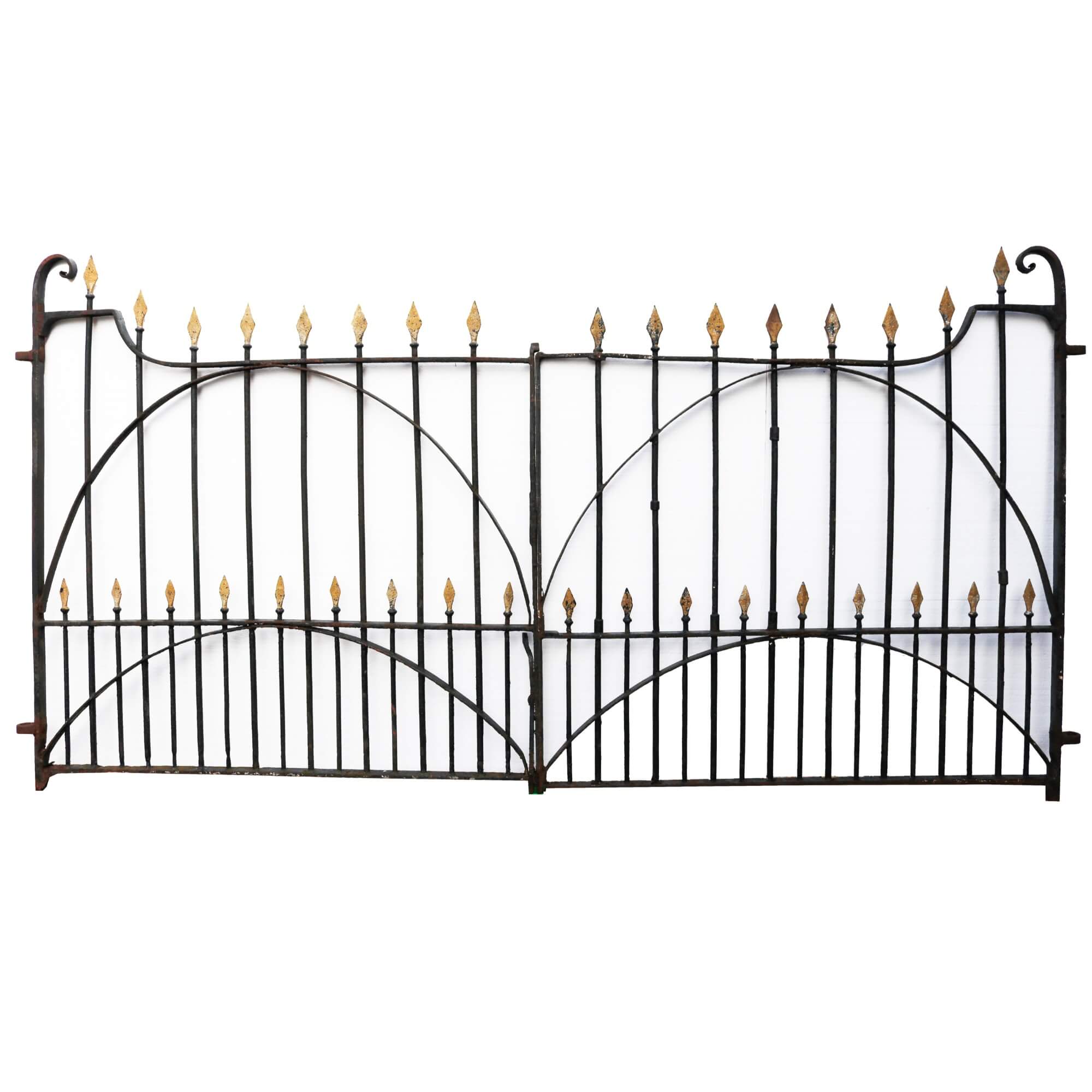 Set of Georgian Wrought Iron Driveway Gates 312.5 cm (10’2”) | UK ...