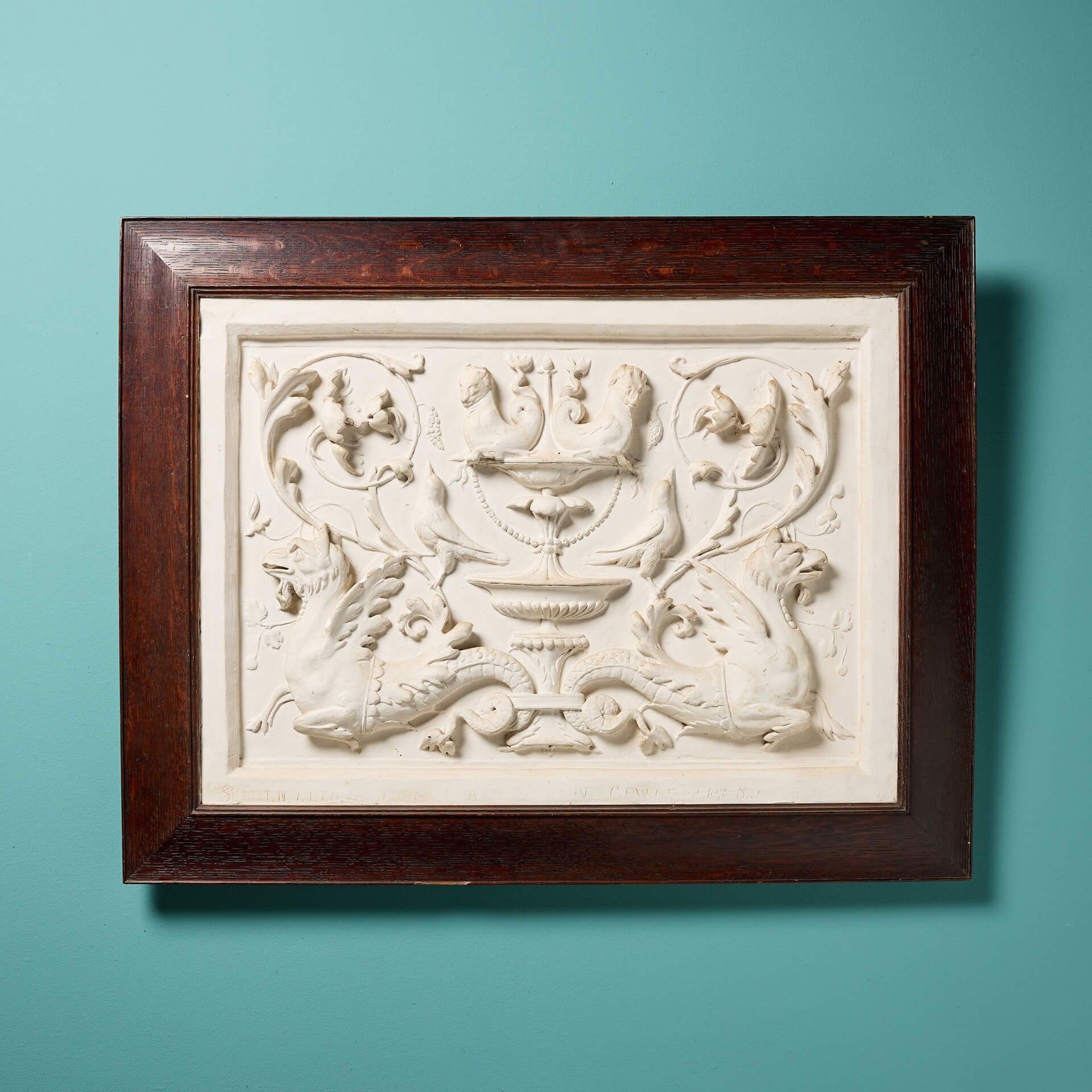 Large Antique Victorian Plaster Plaque by C E Welstead | UK ...