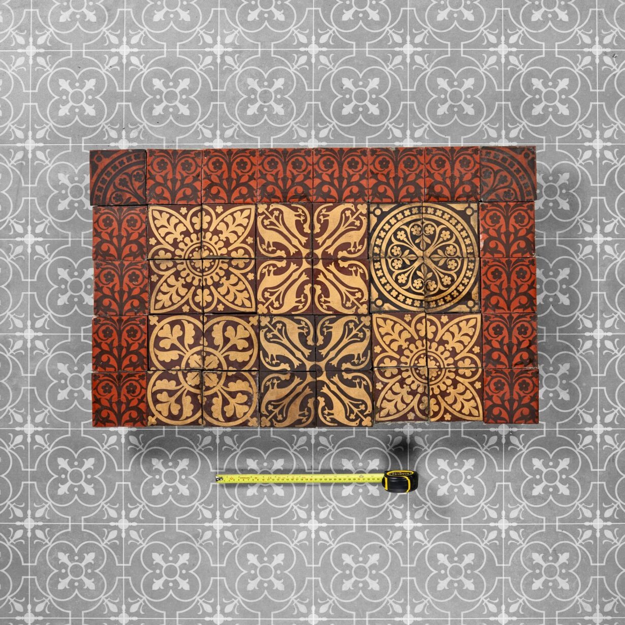 Reclaimed Minton Tile Splashback | UK Architectural Heritage