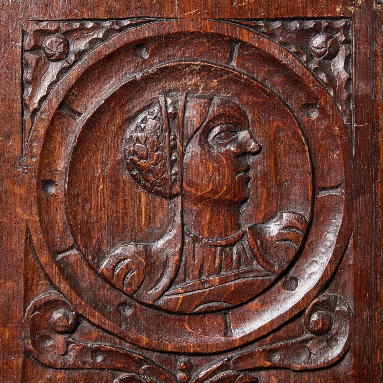 Pair of 16th Century Carved Oak Romayne-Type Panels | UK Architectural ...