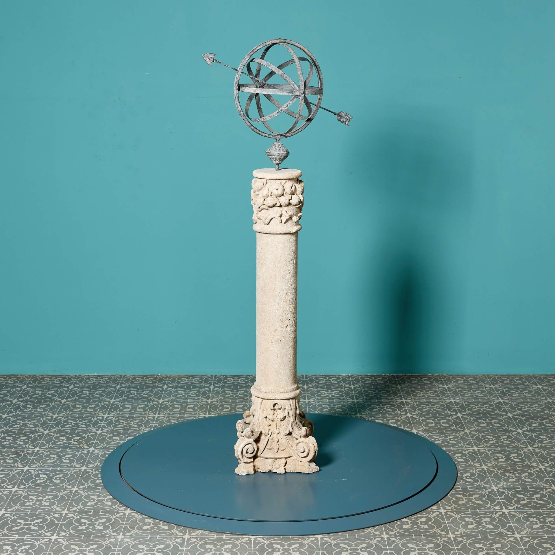 Reclaimed Neoclassical Style Armillary Sundial | UK Architectural Heritage
