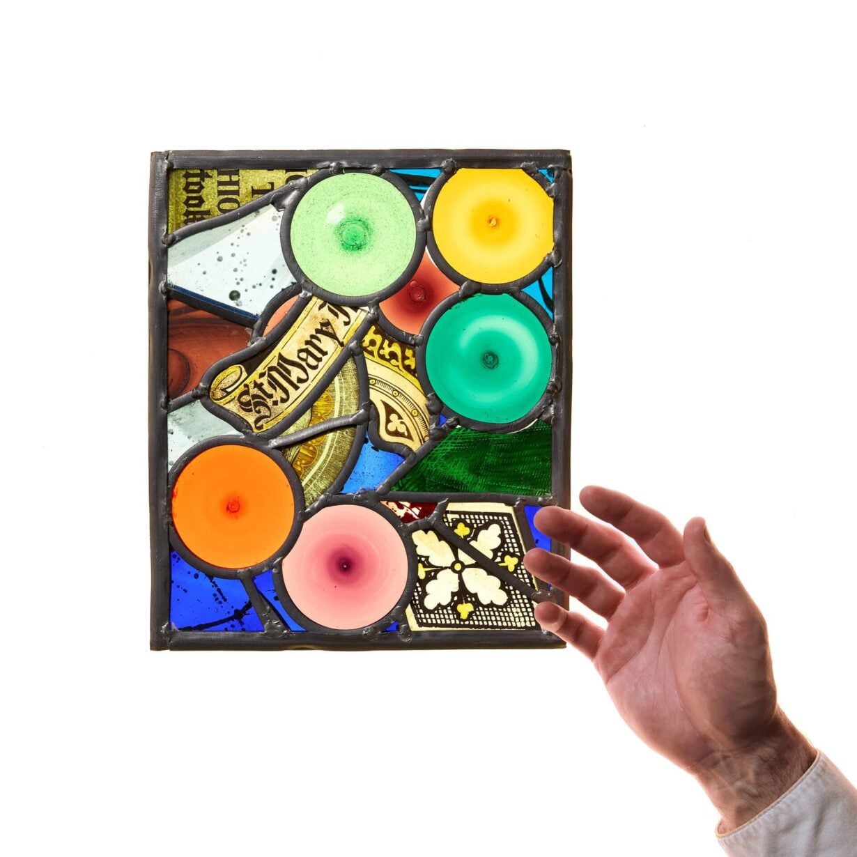 Small Colourful Stained Glass Window Panel | UK Architectural Heritage