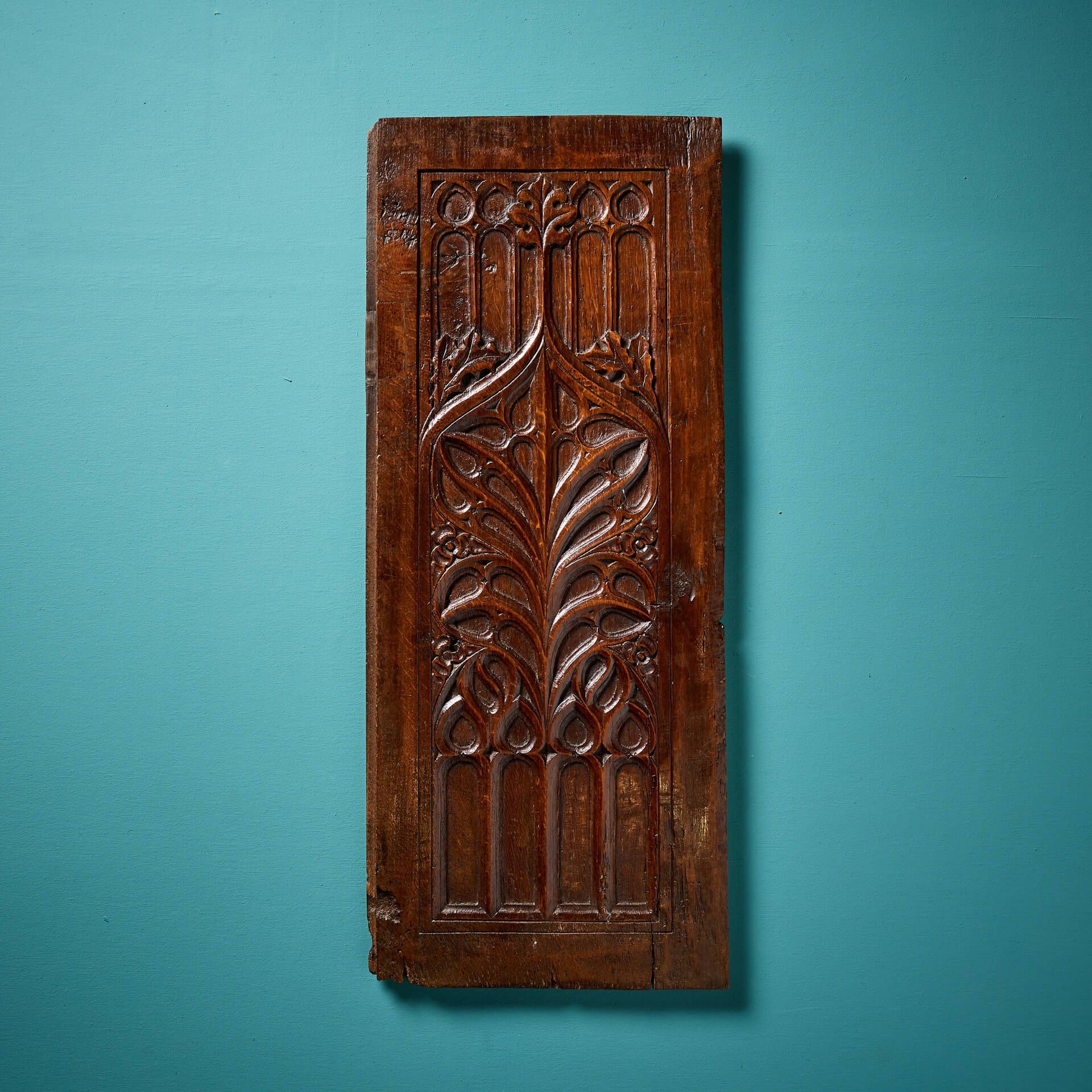 Long 16th Century Carved Oak Panel of Gothic Tracery | UK Architectural ...