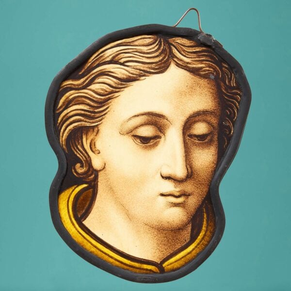 Handpainted Post-Medieval Stained Glass Window Hanging | UK ...