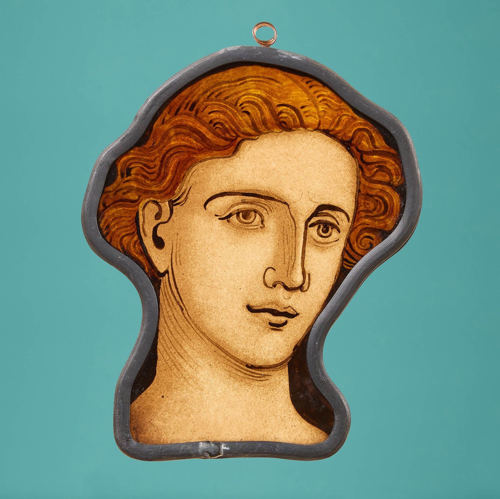 Victorian Figure Stained Glass Window Hanging | UK Architectural Heritage
